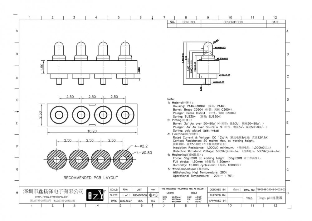 YZP0048-20048-04025-02 specification page 3