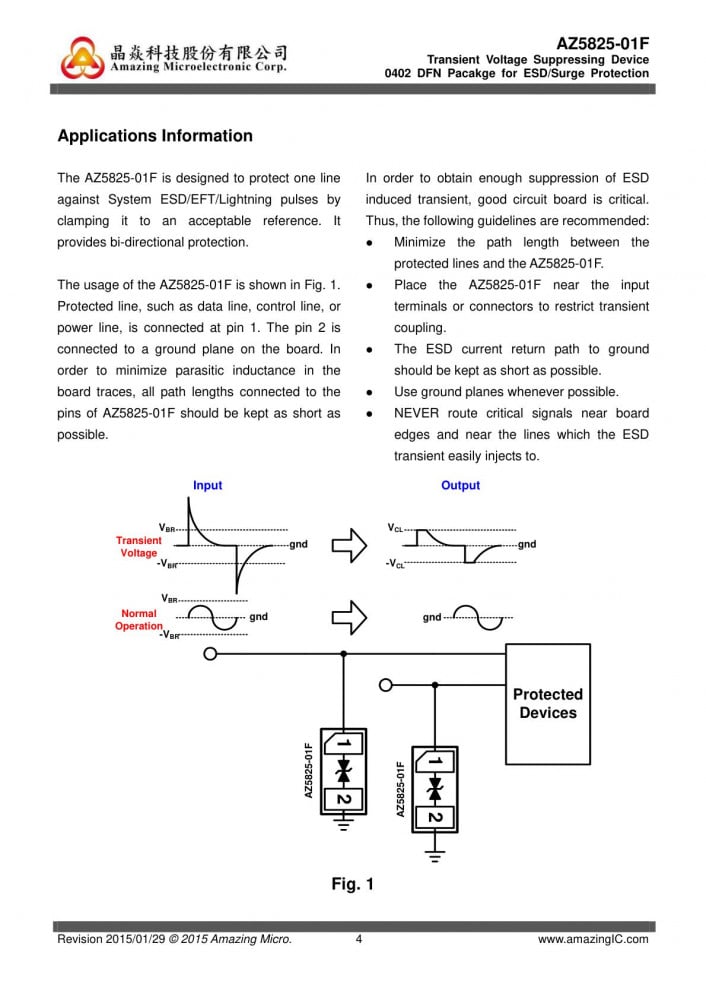 AZ5825-01F.R7GR datasheet page 4