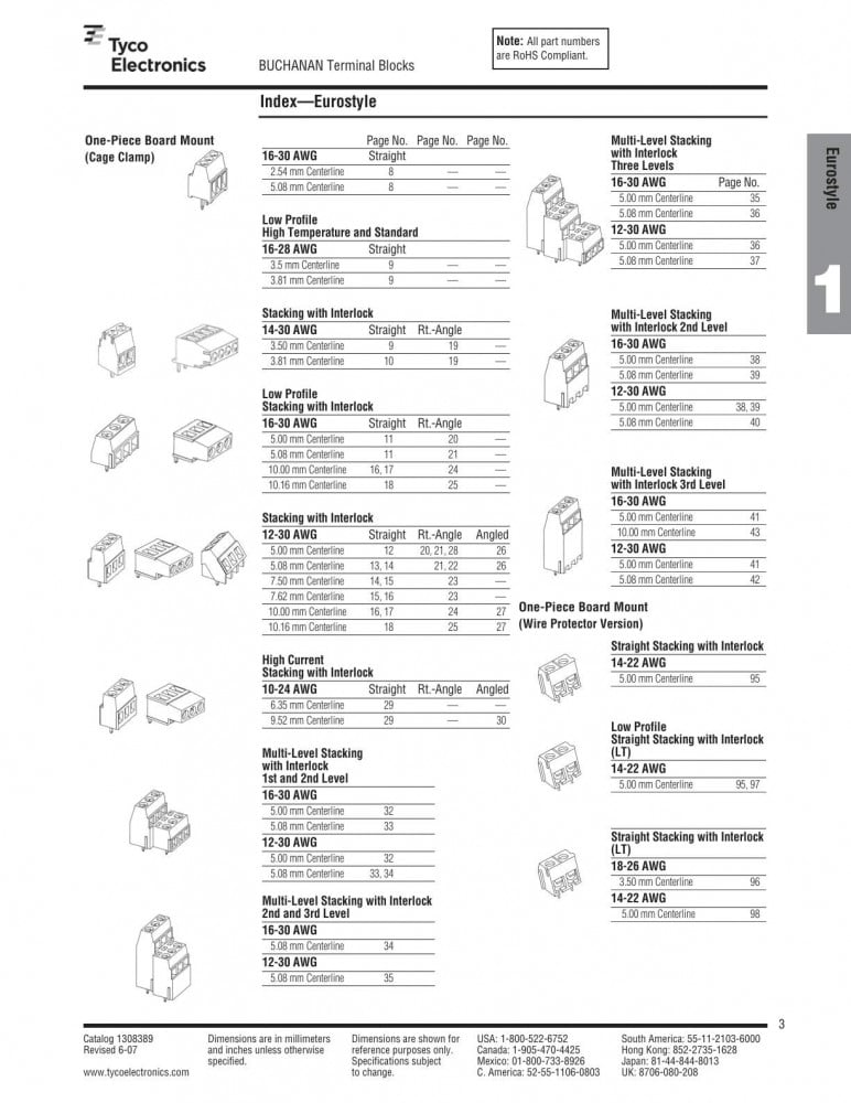 TE Connectivity terminal block document page 1