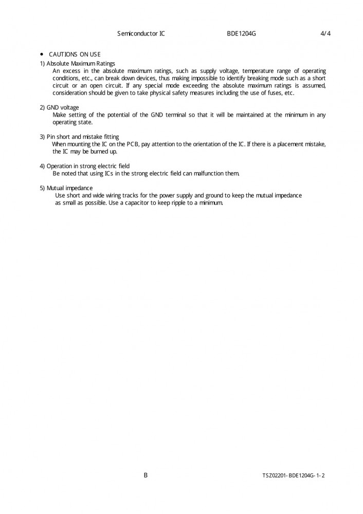 ROHM BDE1204G-TR datasheet page 4