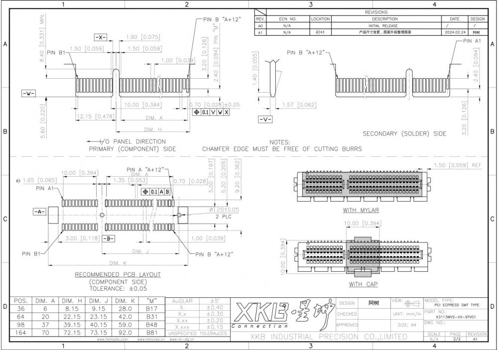 X3113WVS-64-9TV01 technical document page 2