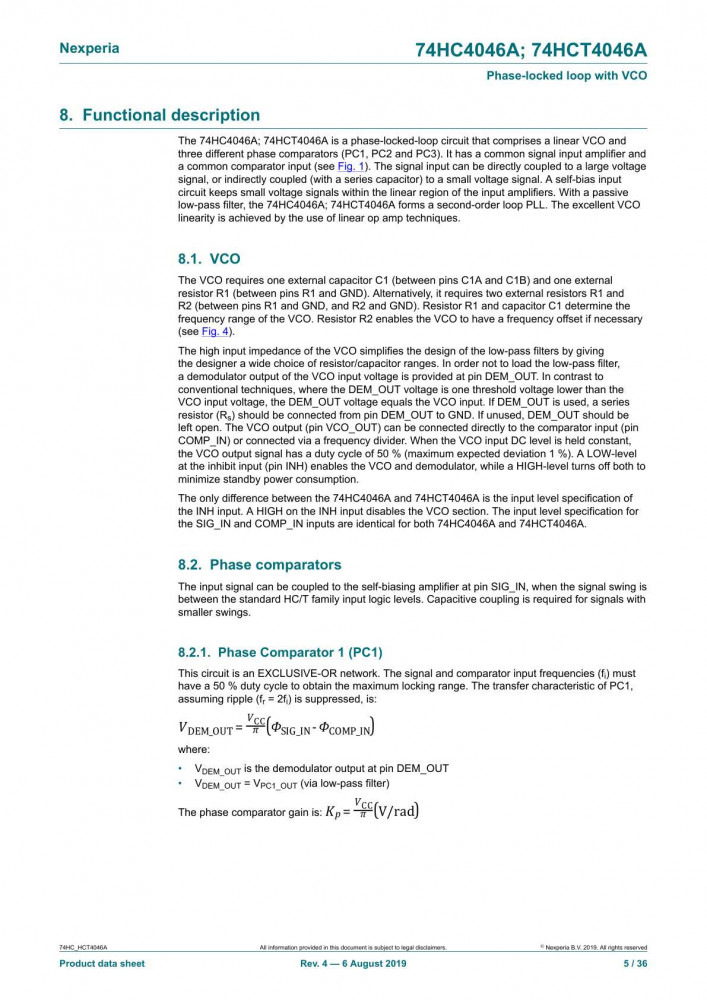 74HC4046ADB,112 technical document page 5