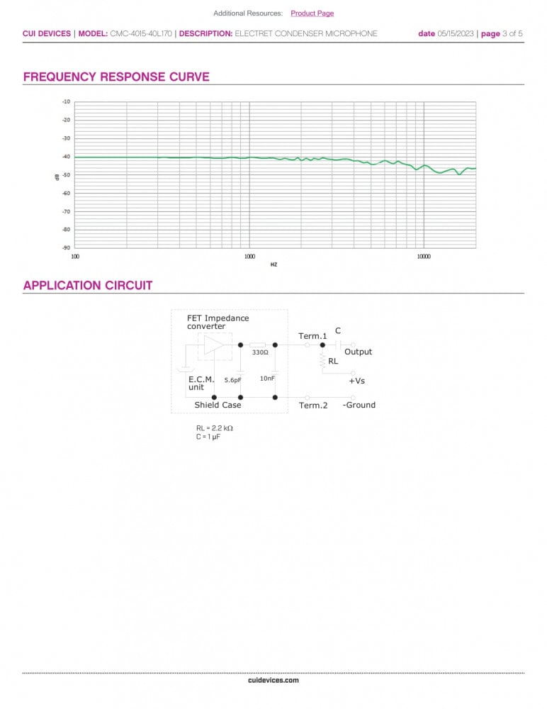 CMC-4015-40L170 technical document page 3