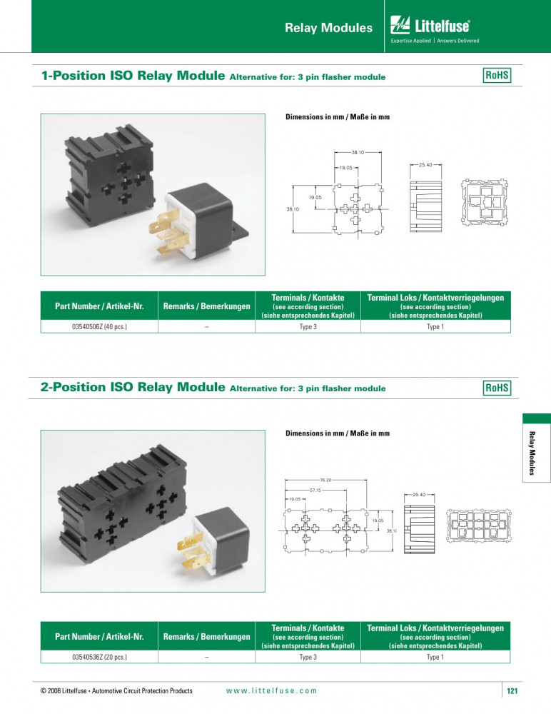 Littelfuse 03540536Z technical document image