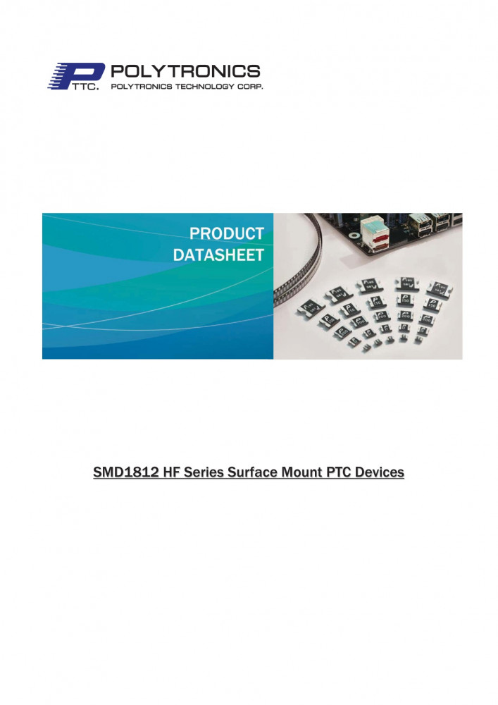 PTTC SMD1812 HF datasheet page 1