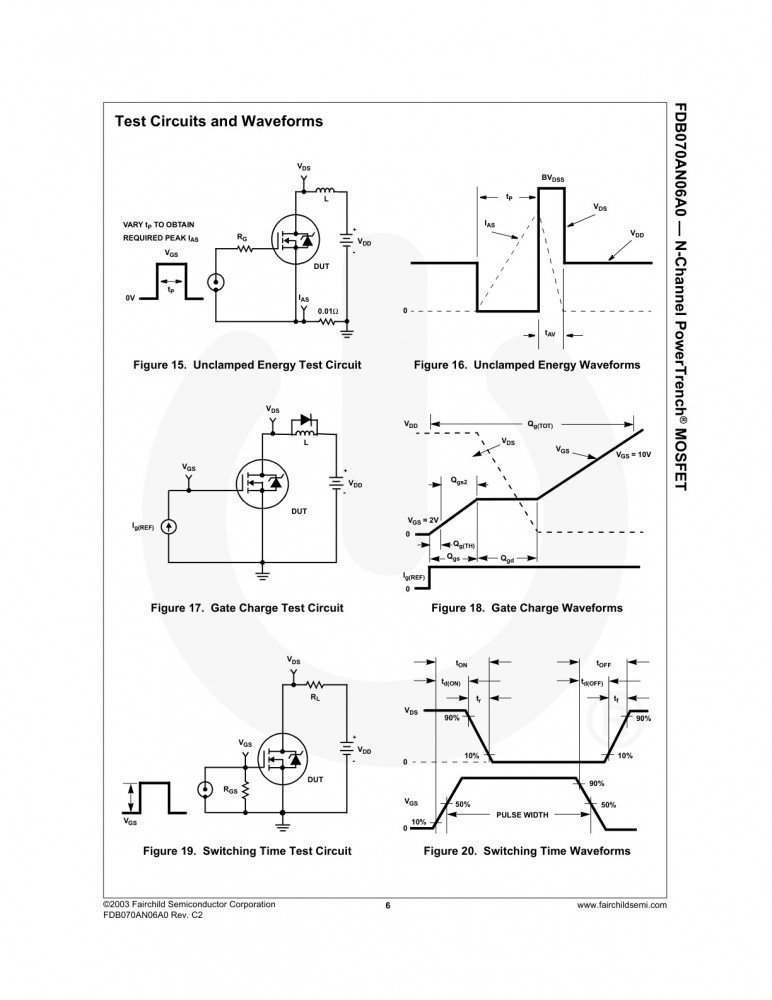 FDB070AN06A0 datasheet page 7