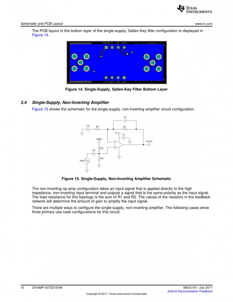 DIYAMP-SOT23-EVM documentation page 10