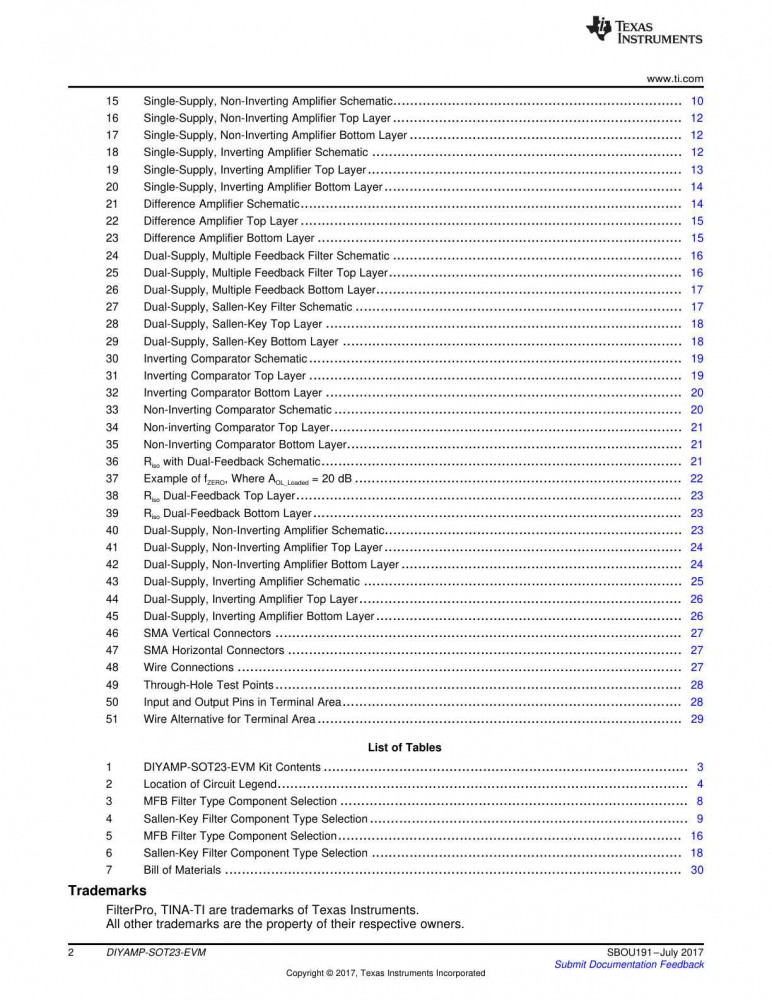 DIYAMP-SOT23-EVM documentation page 2