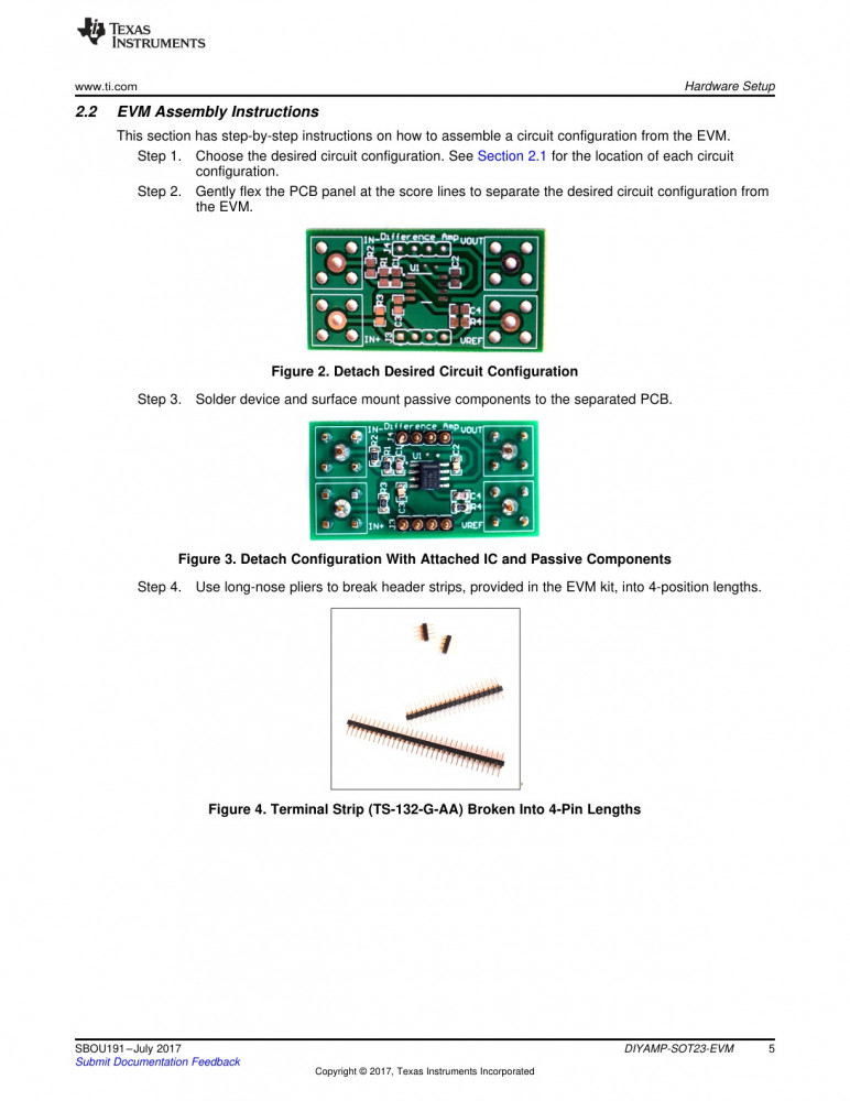 DIYAMP-SOT23-EVM documentation page 5