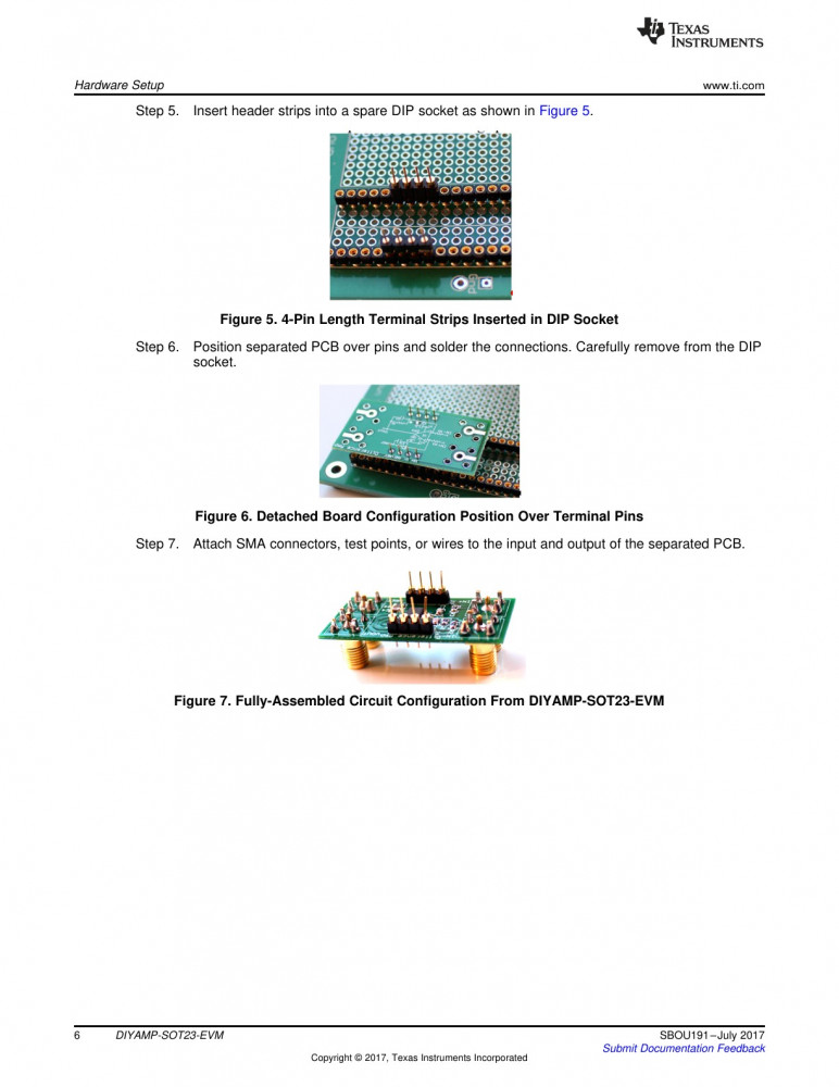 DIYAMP-SOT23-EVM documentation page 6