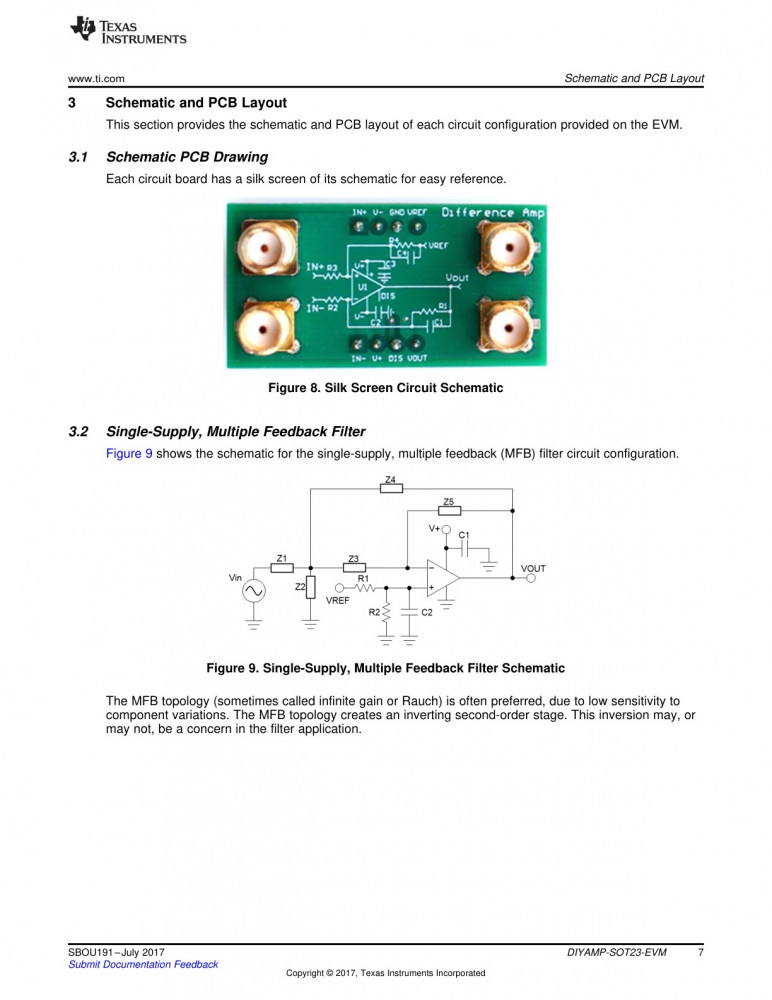 DIYAMP-SOT23-EVM documentation page 7