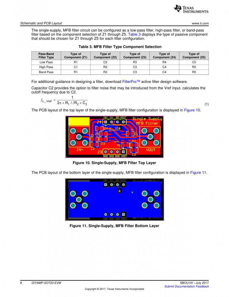 DIYAMP-SOT23-EVM documentation page 8