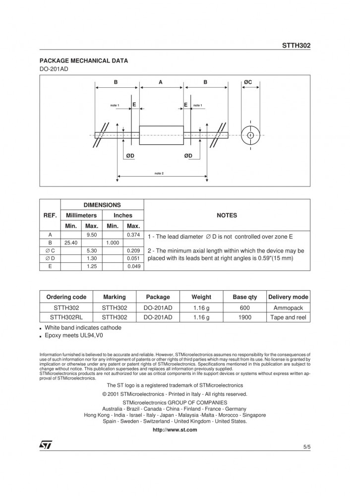 STTH302 datasheet page 5