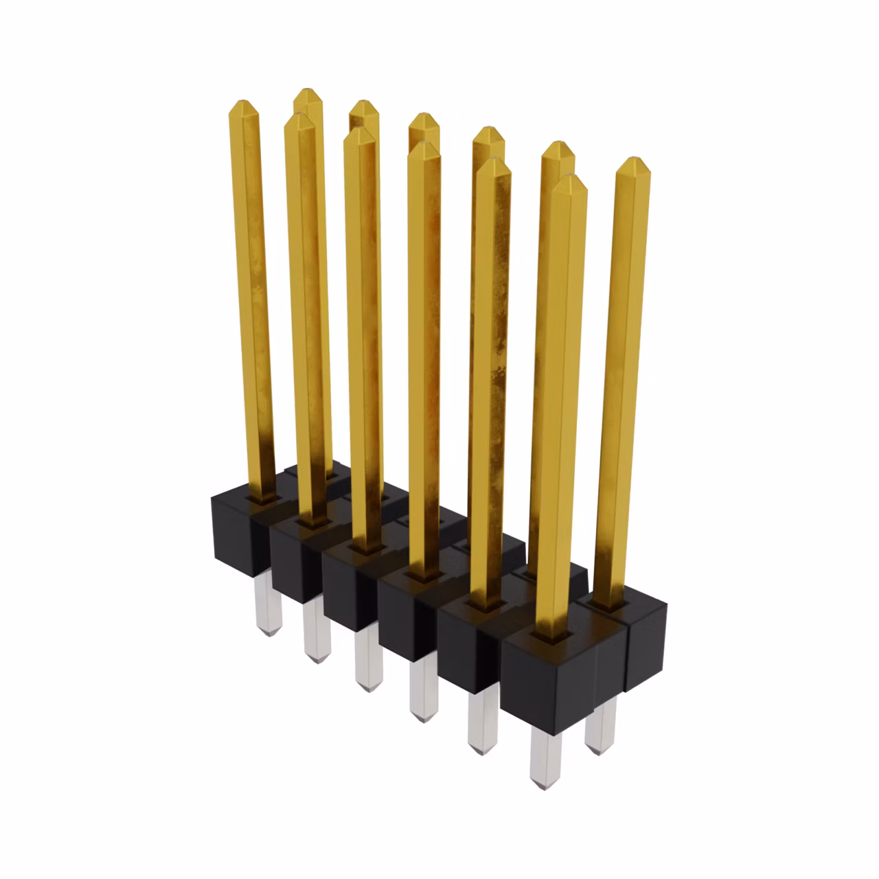 C-Grid Header, 2.54mm Pitch, Through Hole, Dual Row, Vertical, 6 Circuits, 0.025µm Gold (Au) Plating, 12 Circuits, 0.025µm Gold (Au) Plating, Tray Packaging, Lead-Free for sale