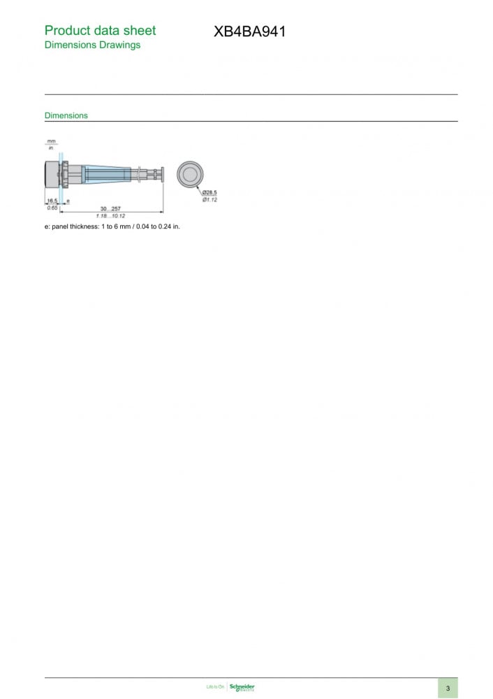 XB4BA941 technical document page 3