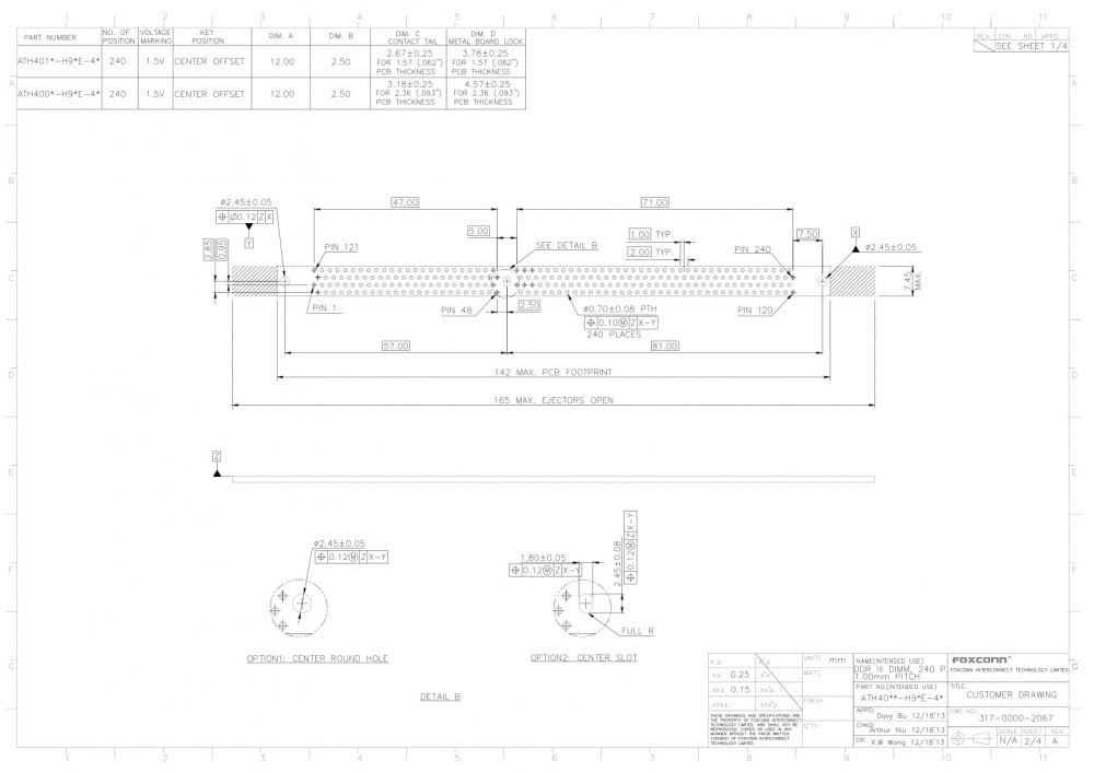 FOXCONN ATH4017-H9LE-4F drawing page 2