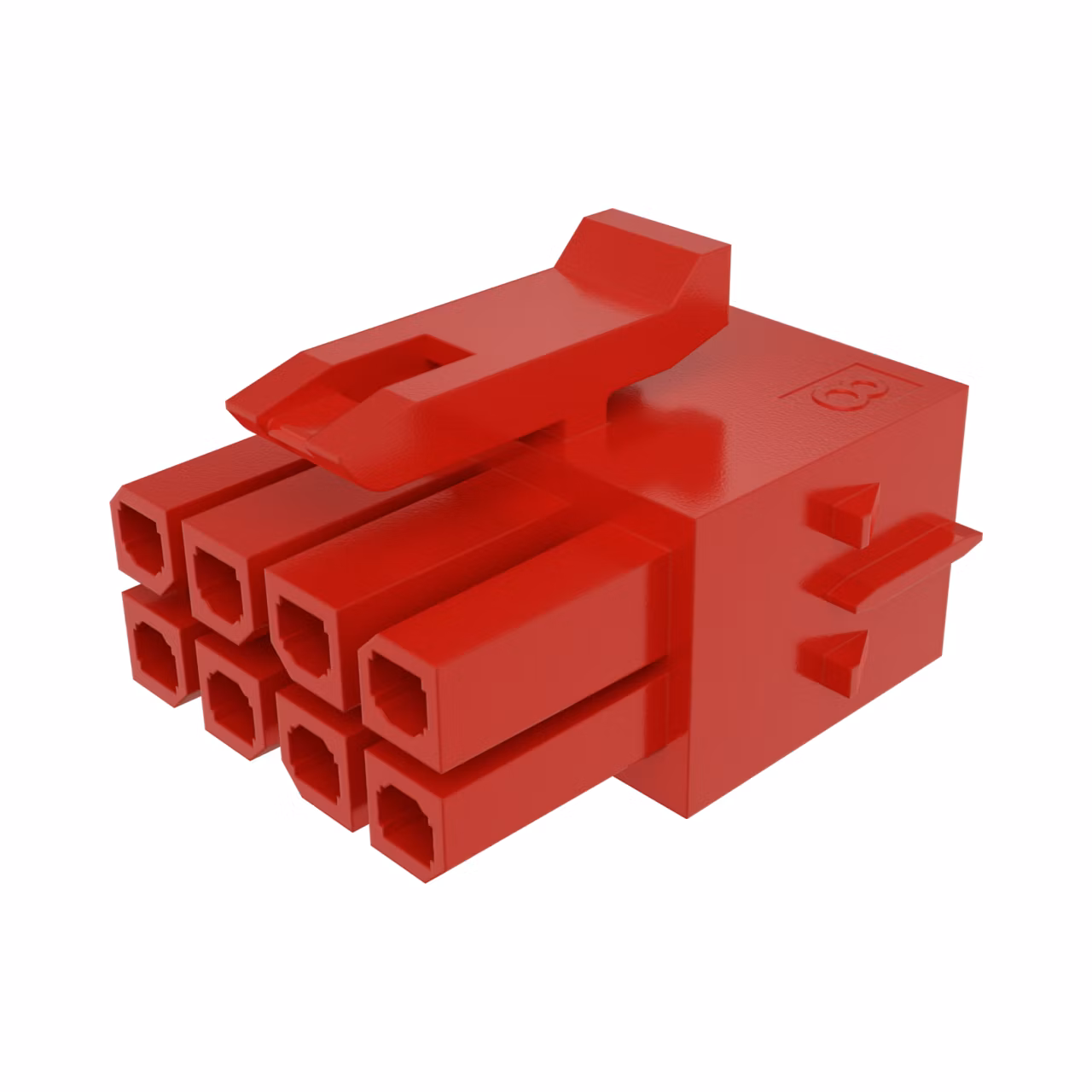 Micro-Fit+ Versa Color Receptacle Housing, Dual Row, 8 Circuits, UL 94V-0, Glow-Wire Capable, Red for sale