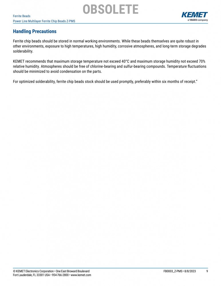 KEMET Z0603C600APMST datasheet page 9
