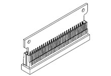 MicroTCA EdgeLine Connector, 0.75mm Pitch, 0.76µm Select Gold (Au), 170 Circuits for sale