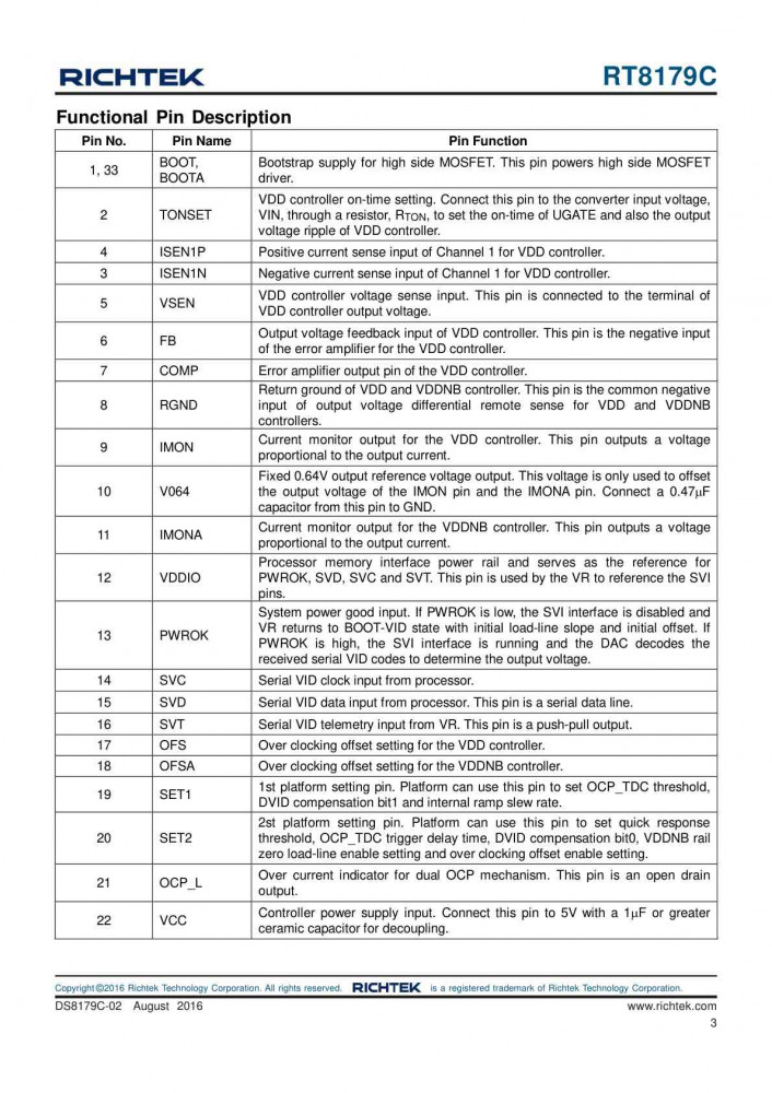 RT8179C datasheet page 3