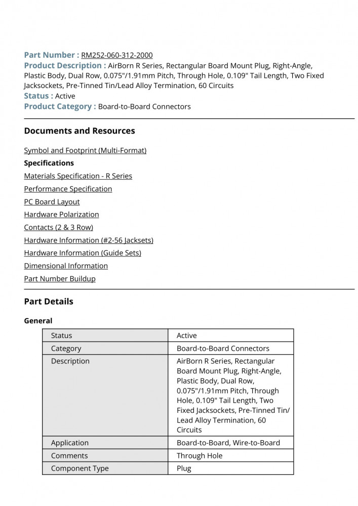 RM252-060-312-2000 technical document preview, page 1