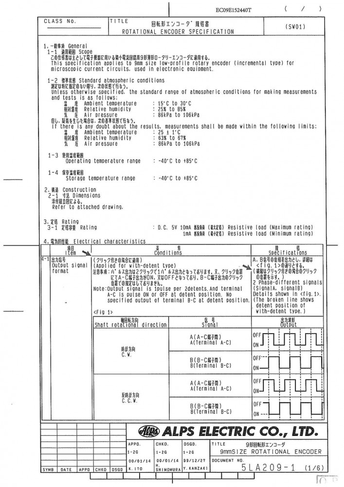EC09E152440T specification page 1