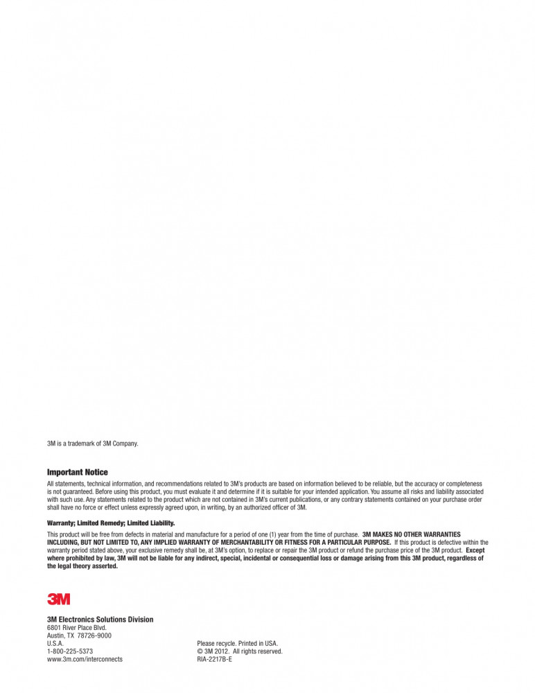 3M P50-120P-RR1-EA technical document page 6