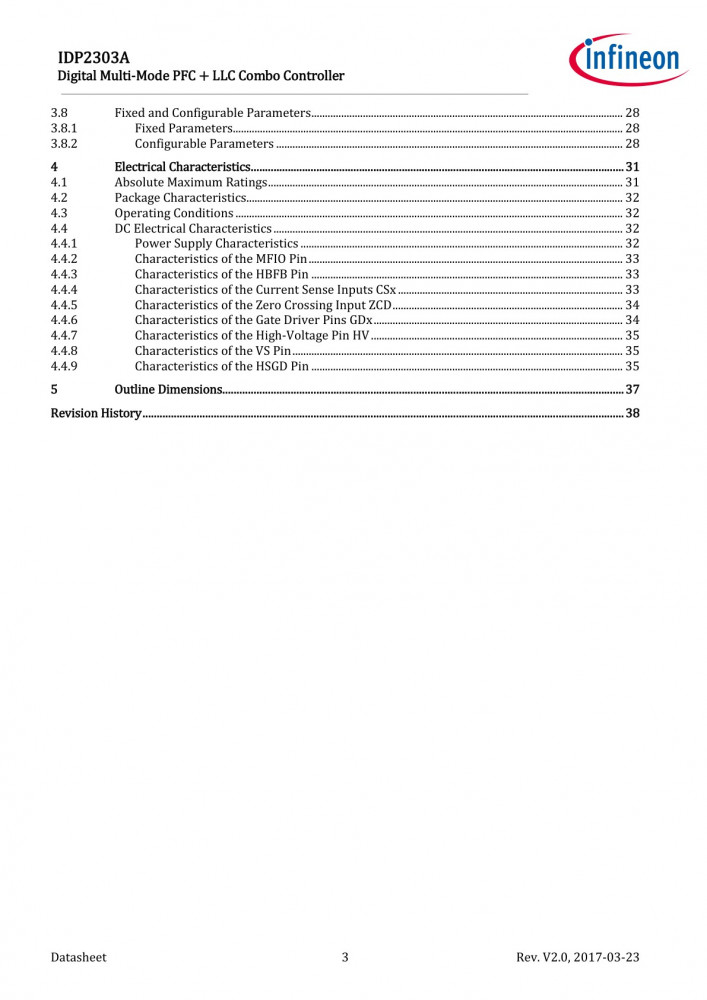 IDP2303A datasheet page 3