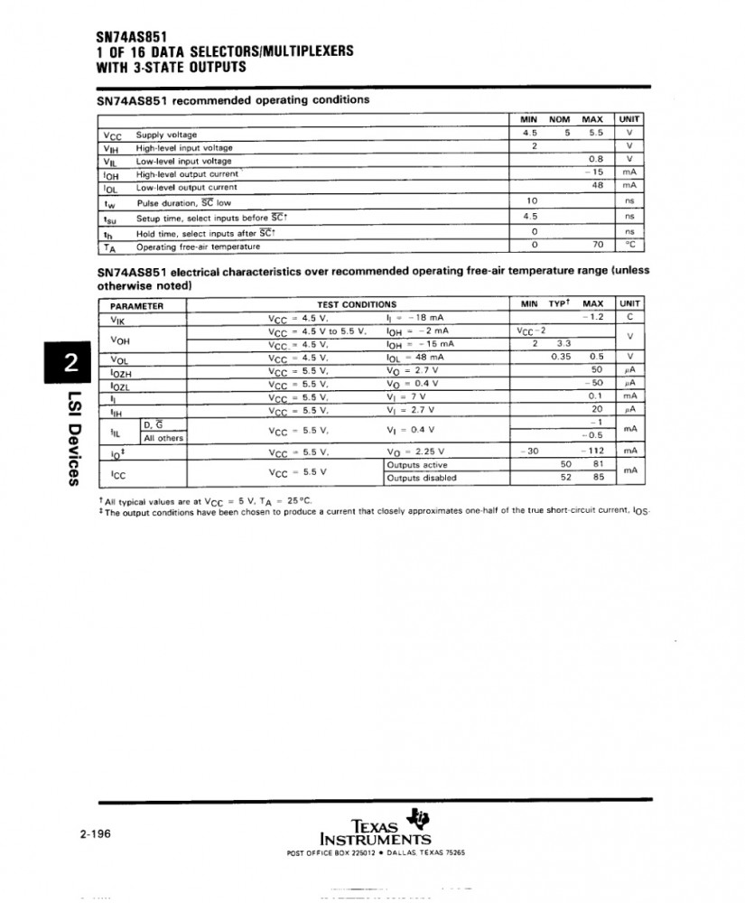 74AS850AN datasheet page 7