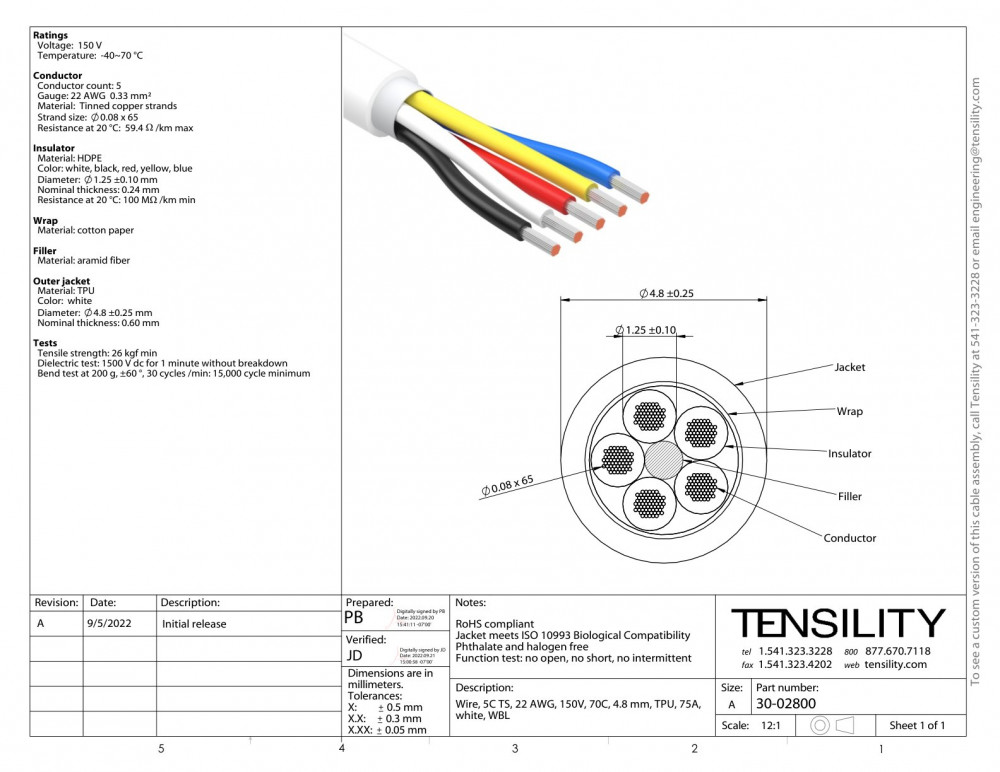 Tensility International drawing preview for part 30-02800