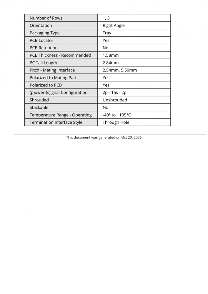 MOLEX 464371068 technical document page 3