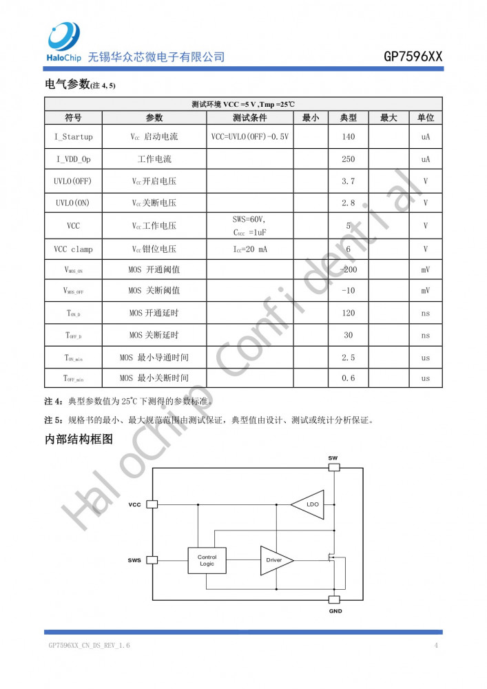 GP7596A technical document page 4