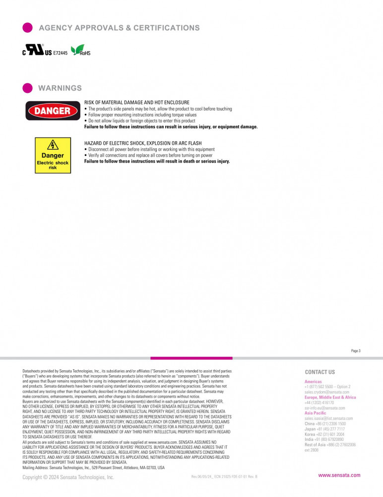 M50 series power module datasheet page 3