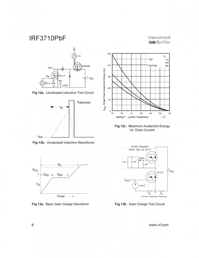 IRF3710PBF datasheet page 6