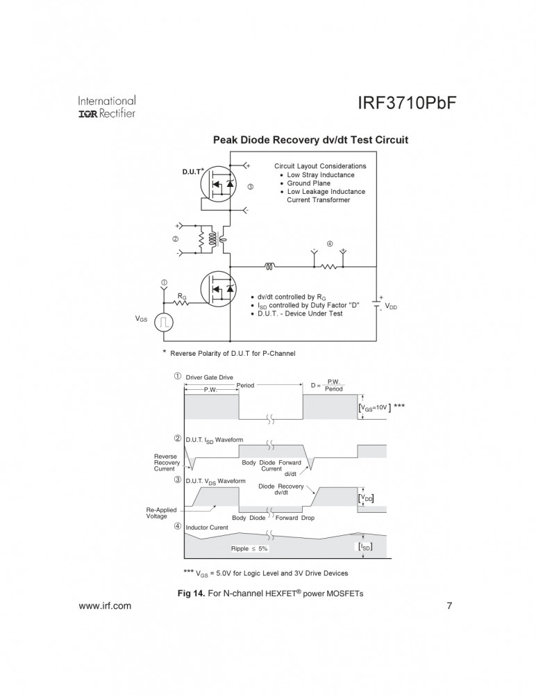 IRF3710PBF datasheet page 7