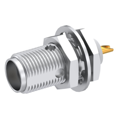 SMA / STRAIGHT JACK RECEPTACLE FEMALE PASSIVATED REAR MOUNT for sale