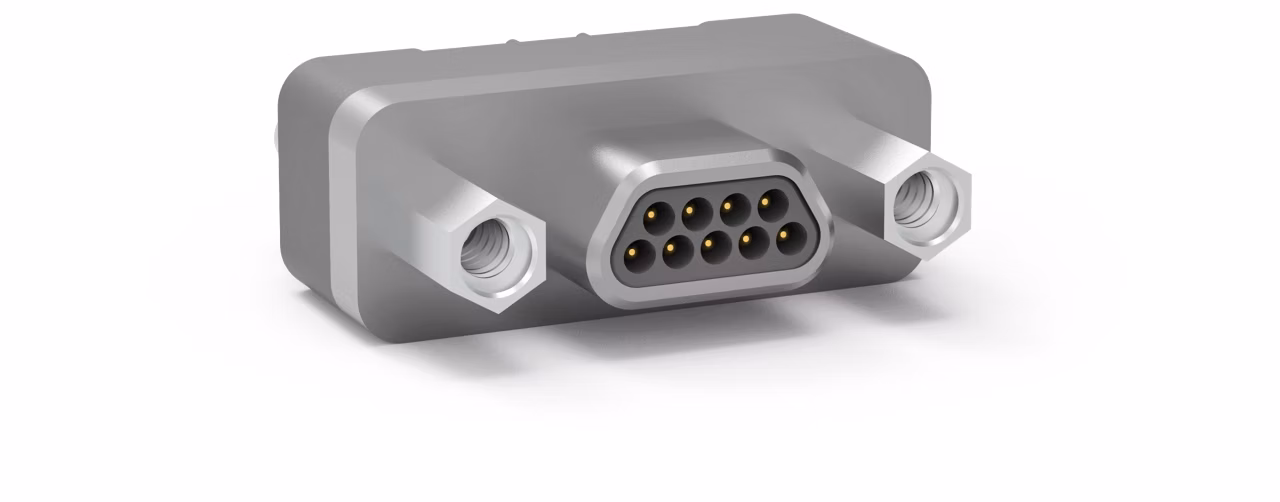 AirBorn M Series, Micro-D Board Mount Receptacle, 0.050