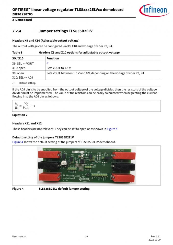 TLS835D2ELVSE demoboard document page 10