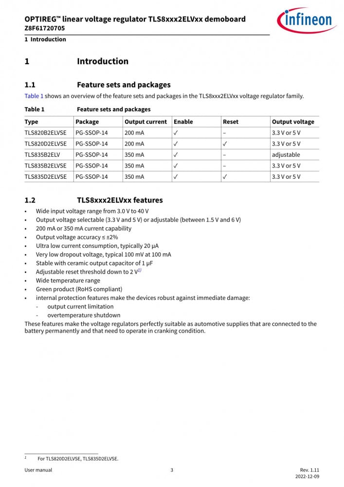 TLS835D2ELVSE demoboard document page 3