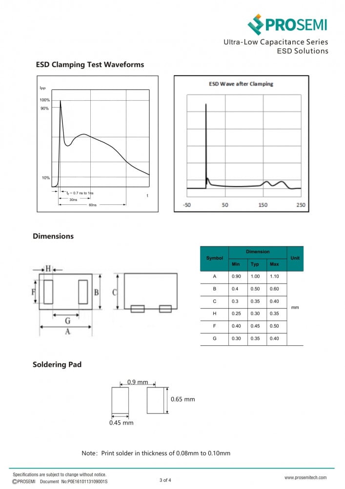 UPEP2D24T0402 datasheet page 3