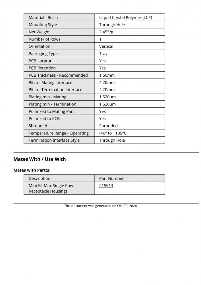 MOLEX 2159151006 document page 3