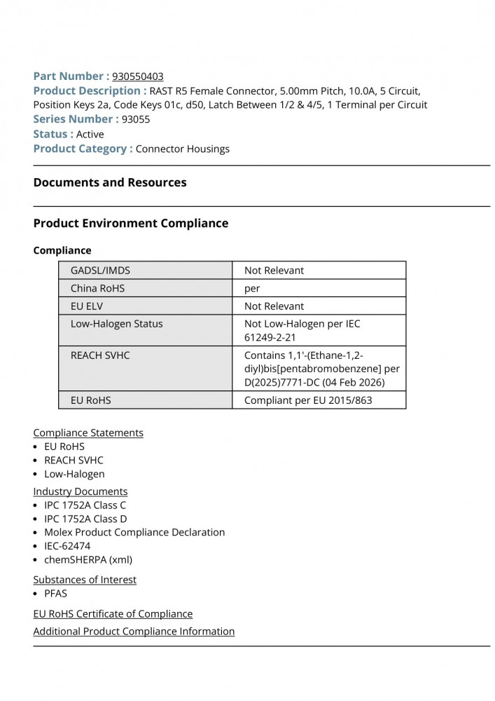 930550403 technical document page 1