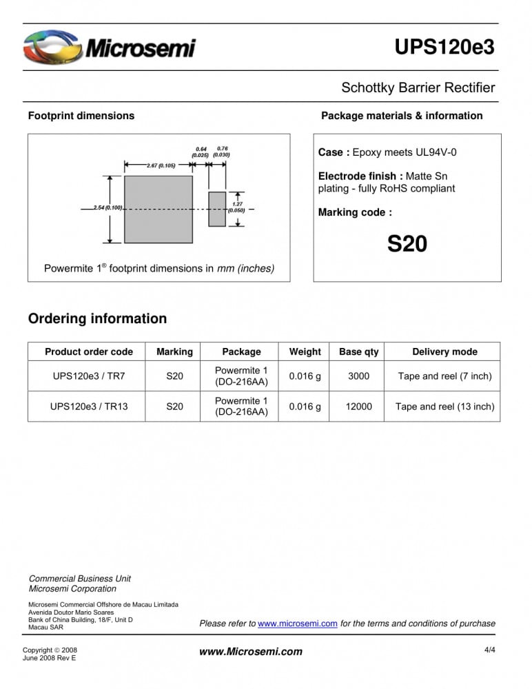 UPS120E3/TR7 datasheet page 4
