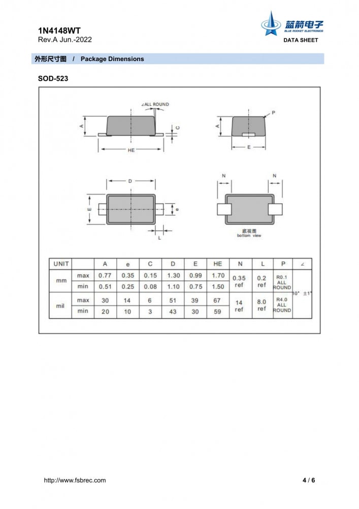 1N4148WT datasheet page 4