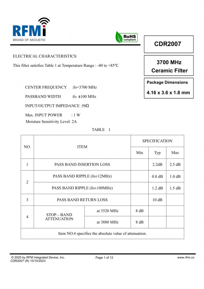 CDR2007 technical document page 1