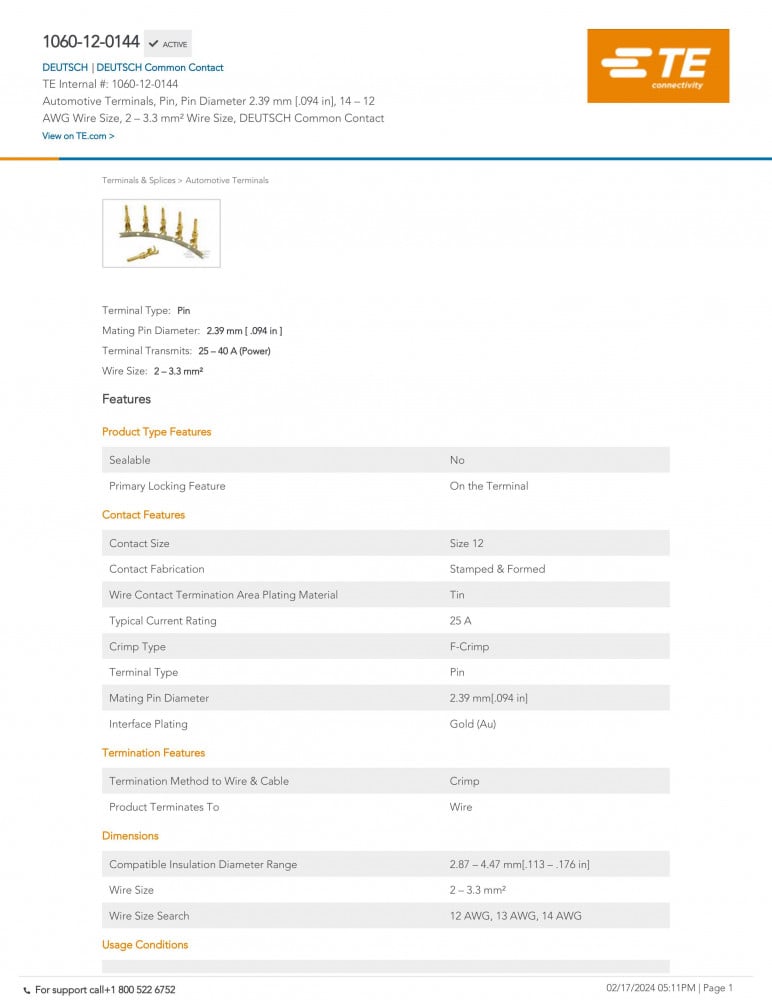 1060-12-0144 technical document page 1