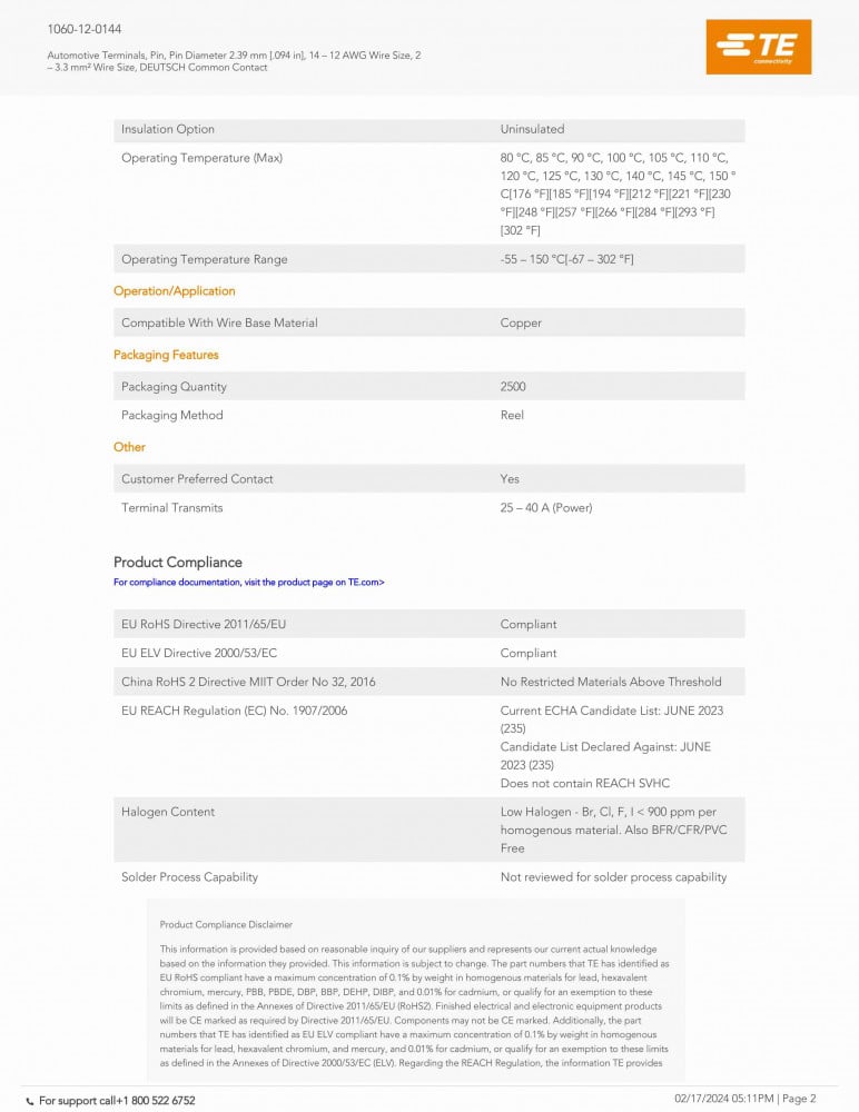 1060-12-0144 technical document page 2