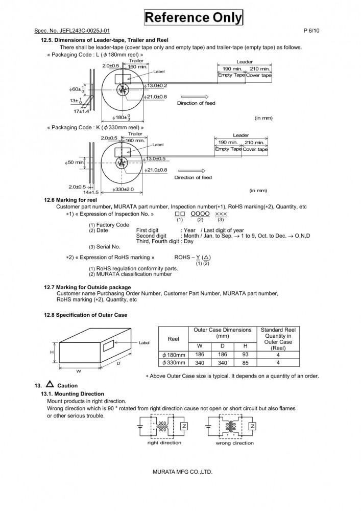 DLW5BTM101TQ2L reference specification page 6