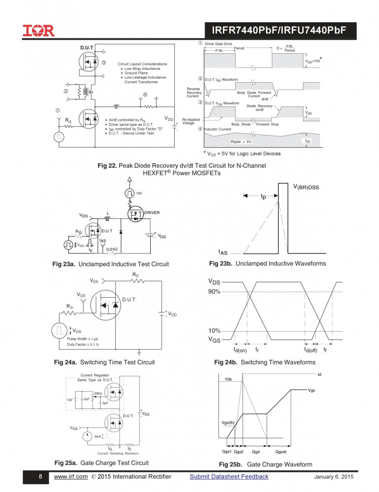 IRFR7440TRPBF datasheet page 8