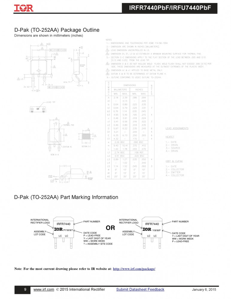 IRFR7440TRPBF datasheet page 9